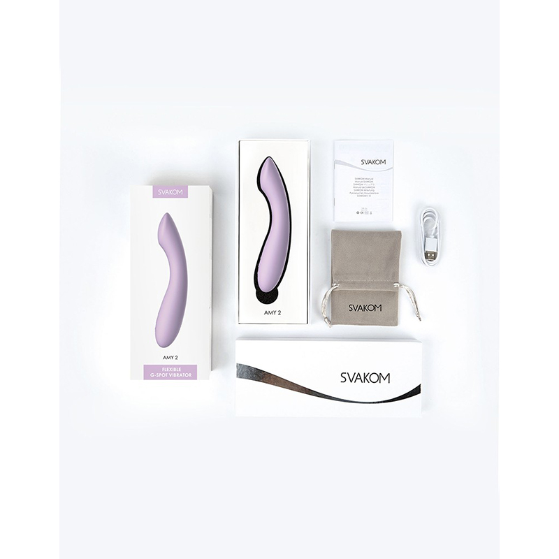 Svakom - Amy 2 Flexibele G-Spot Vibrator Lila - Desireshop.nl